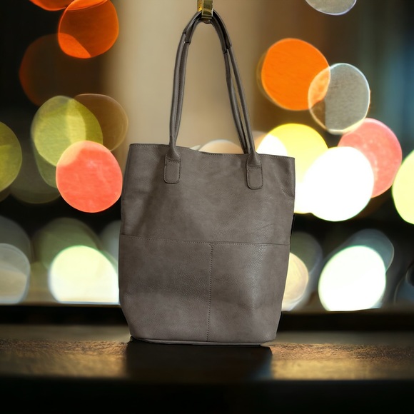 Joy Susan | Bags | Joy Susan Kelly Tote Bag Light Gray 2 Front Pocket ...